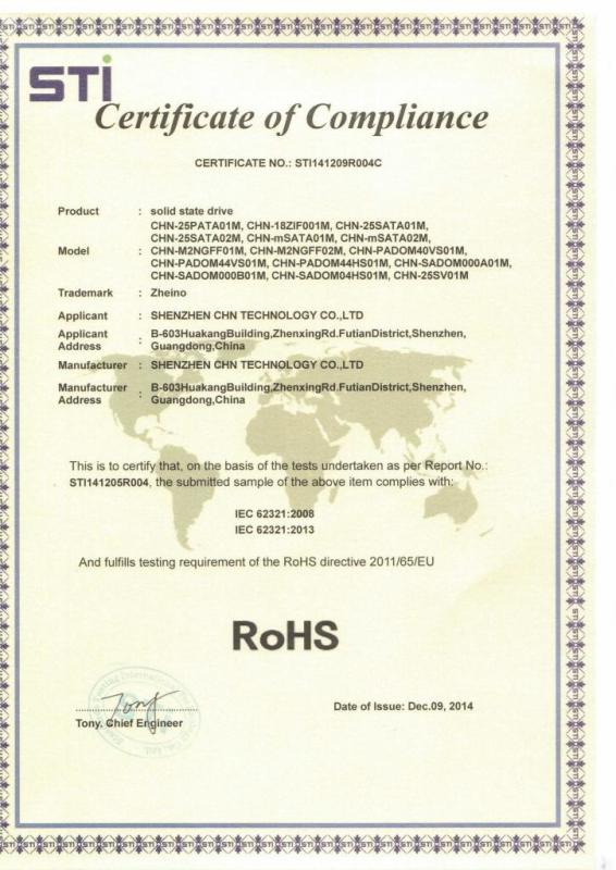Rohs - Shenzhen CHN Technology Co., Ltd.