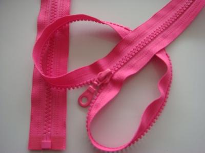 Cina 5 # chiusura lampo lunga della resina di plastica dell'estremità aperta con la burocrazia per gli indumenti in vendita