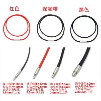 Cina OEM Collare Corde Corde Cristallo Pendente Corde Cera Corde Oro Gioielli Lanyard per Uomini e Donne in vendita