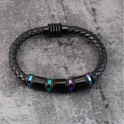 China Pulseira de couro tecido de várias camadas para clientes europeus personalizada e na moda à venda