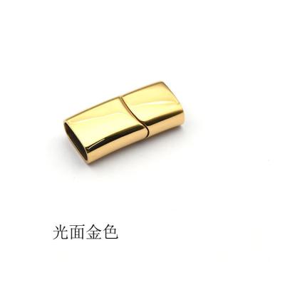 Cina Magnete in acciaio inossidabile con guinzaglio piatto, design rettangolare per la sicurezza del braccialetto in cuoio in vendita