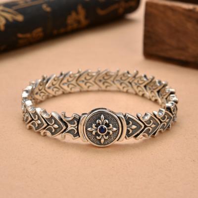 Cina Braccialetto di ancoraggio per marittimi retro per uomini Spessore Sterling Silver Personalità inclusa in vendita