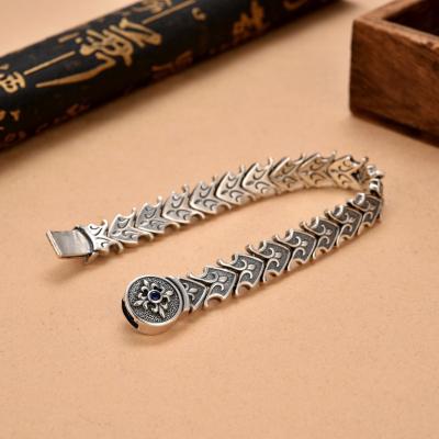 Cina Braccialetto di ancoraggio per marittimi retro per uomini Spessore Sterling Silver Personalità inclusa in vendita