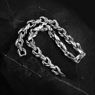 Cina Sterling Silver Hip Hop Catena Maschile Europeo e Americano Sensato Avanzato Collare Hipster in vendita