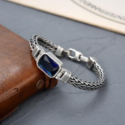 Cina Braccialetto incrostato di diamanti per coppia per uomo Braccialetto di design di nicchia di qualità tessuta a mano per donna in vendita