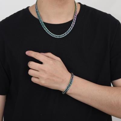 Cina 8 anni di esperienza vantaggio opal titanio acciaio pesante catena manuale braccialetto maschile in vendita