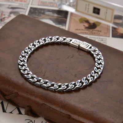 Cina Colorato Sterling Silver Seiko Full Diamond Bracelet Cubano Maschio Hip Hop Punk Charles Wang in vendita