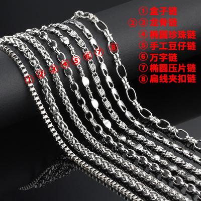 Cina Catena di gioielli in acciaio inossidabile unisex per fai da te Colletto e braccialetto Disegni unici in vendita