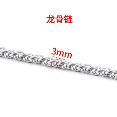 Cina Catena di gioielli in acciaio inossidabile unisex per fai da te Colletto e braccialetto Disegni unici in vendita