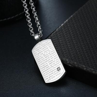 Cina Moda europea e americana Essential Hip-Hop Punk Gioielli Retro Lettera Pendente Colletto in vendita