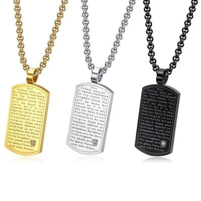 Cina Moda europea e americana Essential Hip-Hop Punk Gioielli Retro Lettera Pendente Colletto in vendita