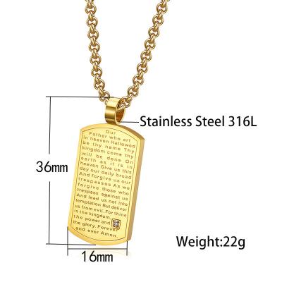 Cina Moda europea e americana Essential Hip-Hop Punk Gioielli Retro Lettera Pendente Colletto in vendita