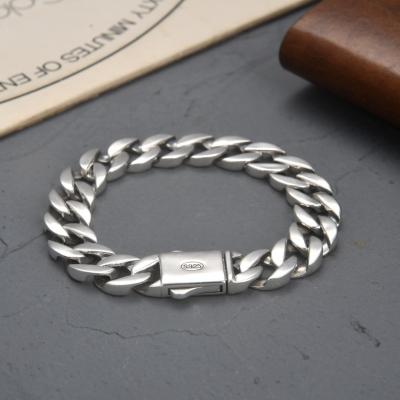 Cina Simple Style 925 Sterling Silver Bracelet Couple di moda coreana accessorio incisivo in vendita