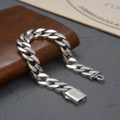 Cina Simple Style 925 Sterling Silver Bracelet Couple di moda coreana accessorio incisivo in vendita