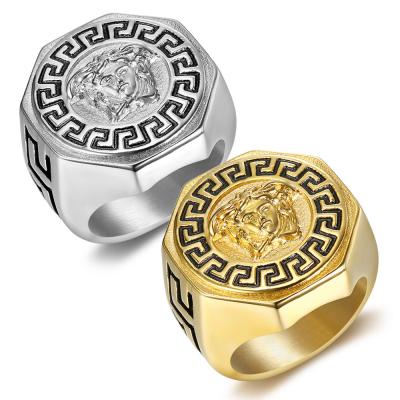 Cina Personalità Stile punk Moda marea Antica mitologia greca Anello maschile per l'anniversario in vendita