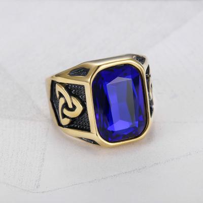 Cina Tecnologia di fusione Inlay Cool Personalità Anello di rubino maschile per gioielli hip-hop alla moda in vendita