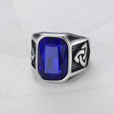 Cina Tecnologia di fusione Inlay Cool Personalità Anello di rubino maschile per gioielli hip-hop alla moda in vendita