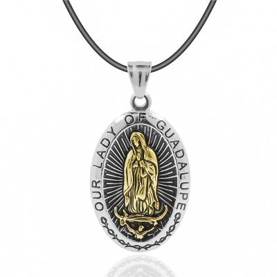 Cina Decorazione in stile religioso Semplice Venus Madonna Pendente Tag in acciaio inossidabile in vendita