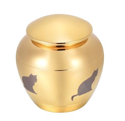 Cina Targa personalizzata Ricordo Gioielli Gatti Laser Engraved Mini Urna di cremazione per resti in vendita