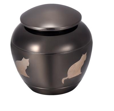 Cina Targa personalizzata Ricordo Gioielli Gatti Laser Engraved Mini Urna di cremazione per resti in vendita