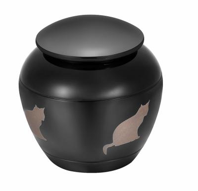 Cina Targa personalizzata Ricordo Gioielli Gatti Laser Engraved Mini Urna di cremazione per resti in vendita