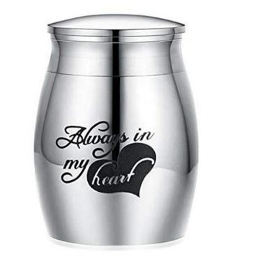 China Pet Caskets Urns Stainless Steel Container for Small Animals No Deformation for sale