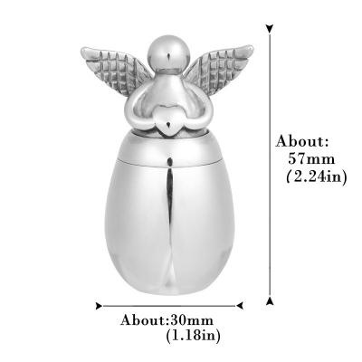 Cina Casseforti per animali domestici Urne base angelica Forma uovo cremazione ceneri commemorativi Urna pendente ricordo in vendita