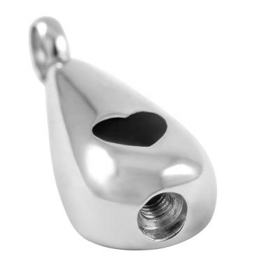 China Water Drop Design Decoration Pendant Cremation Urn for Ashes Plating 18K Gold Plated for sale