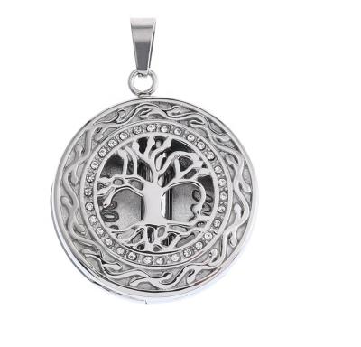 China Árvore da Vida das Mulheres Ala Redonda Criminação Cinzas Colarinho Mulheres Natureza Brincadeira Sorte Jewelry Pendente Link Charm à venda