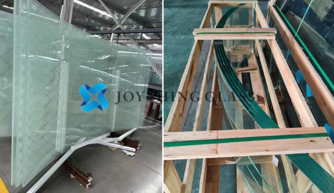 Customized curved toughened laminated glass 
