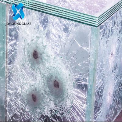 China Tempered Bulletproof Glass 5-19mm Thickness Laminated Security Glass with 10-Year Warranty for sale
