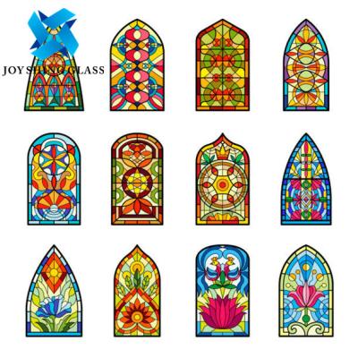 Cina Vetro di finestra modellato dimensione su misura vetro macchiato architettonico della chiesa 5mm-22mm in vendita