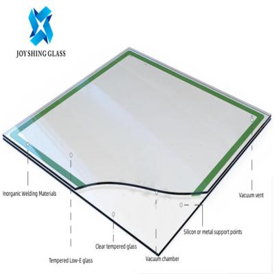 China Low-E Tempered Vacuum Glass - 8.3mm Thickness with 0.48 U Value and 39 dB Sound Insulation Rating for sale