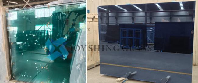 Heat-reflective coated float glass