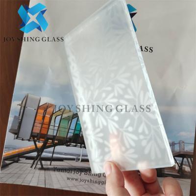 Cina Decorative Acid Etched Glass 3mm-19mm Thick Art Frosted Glass in vendita