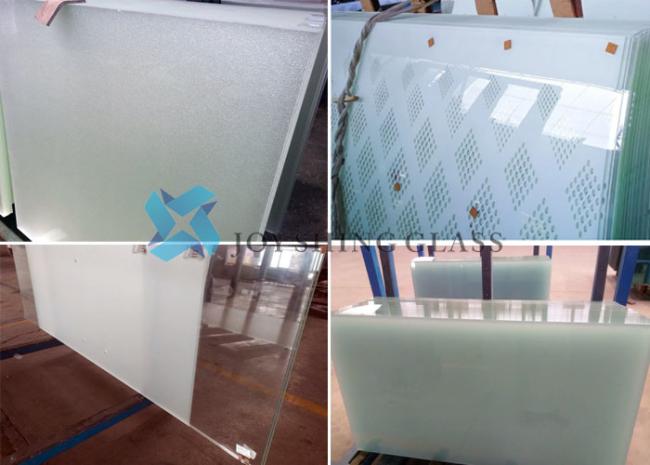 tempered acid etched glass