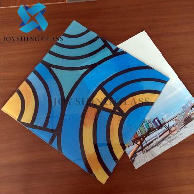 China Digital Printing Coated Glass JY-DP110 - Custom Patterns, 3-19mm Thickness, 10-Year Warranty for sale