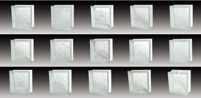 hollow clear glass block brick