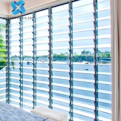 China Customized Electric Aluminum Frame Louvered Glass Window 5mm 6mm for sale