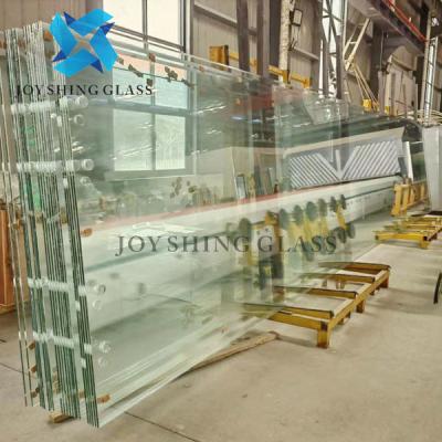 China Oversized Tempered Laminated Glass 15+3.04PVB+15 for sale