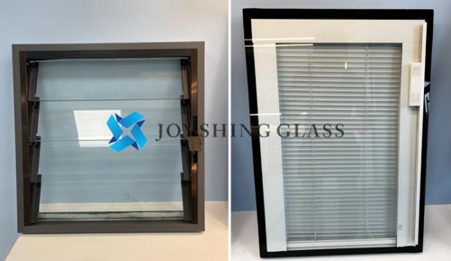 Aluminum louvered glass window