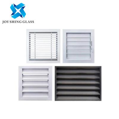 China Customized Electric Aluminum Frame Louvered Glass Window 5mm 6mm for sale