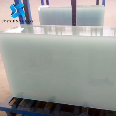 China Custom 10mm Frosted Tempered Glass Panels 3/8