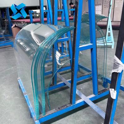 중국 10mm 초정백 열 浸透 硬化 玻璃 경관 계단 판매용