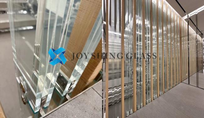 Ultra Clear Crystal Laminated Glass Partition