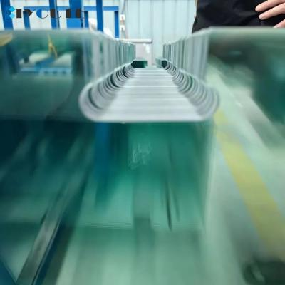 China Custom Size Curved Tempered Laminated Glass Bent Double Toughened Laminated Glass Sell for sale