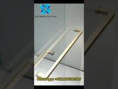 8 mm Ultra helder gehard glas Douche deur glas Aanpassing