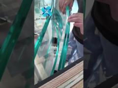 Customized Ultra Clear Toughened Bent Laminated Glass For Partition