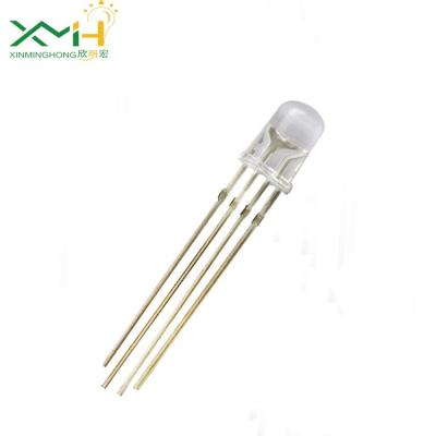 China Small Angle 35deg 5mm Tri Color LED Common Anode 4000mcd Through Hole LED for sale