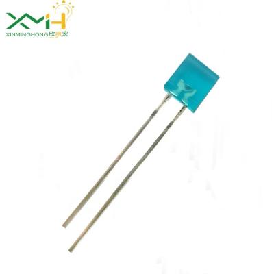 China 30deg Oblong Light Emitting Diode 465nm-470nm Blue Diffused LED for sale